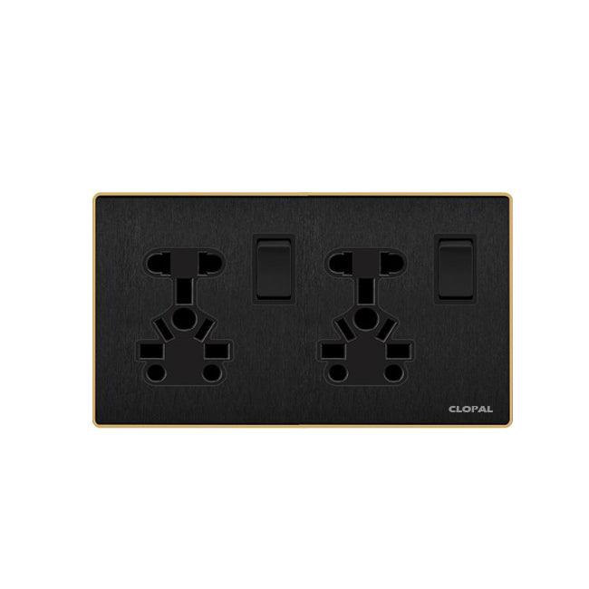 Clopal Volt Double Light Plug Switch+Extra Socket – Maryam Electric